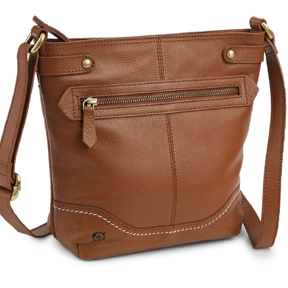 Born | Bags | Last Genuine Leatherbrn Crossbody Saddle Brown | Poshmark